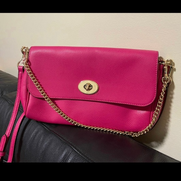Coach | Bags | Coach Pink Ruby Crossgrain Crossbody Bag | Poshmark
